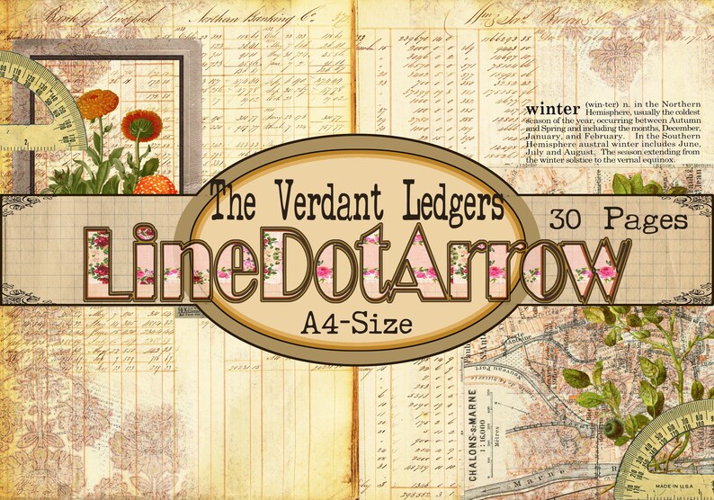 The Verdant Ledgers-30 Pages in A4 Size- Instant Download - Etsy