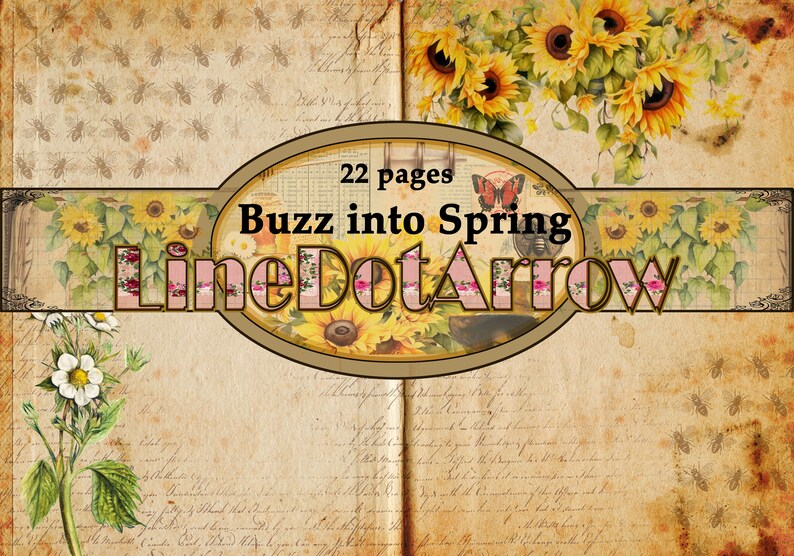 Buzz Into Spring Journal Kit-digital Download-22 Pages - Etsy