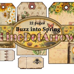 Buzz Into Spring Journal Kit-digital Download-22 Pages - Etsy