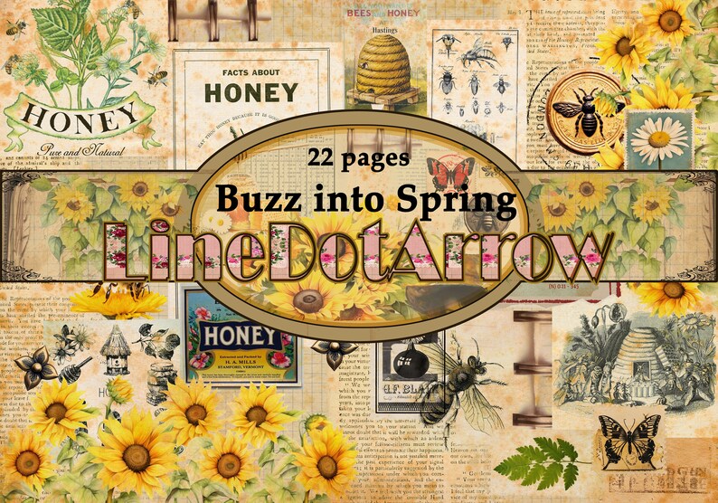 Buzz Into Spring Journal Kit-digital Download-22 Pages - Etsy