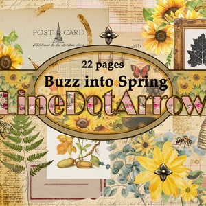 Buzz Into Spring Journal Kit-digital Download-22 Pages - Etsy