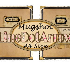 Mugshot 25 Pages in A4 Size- Grunge Papers- Instant Download - Etsy