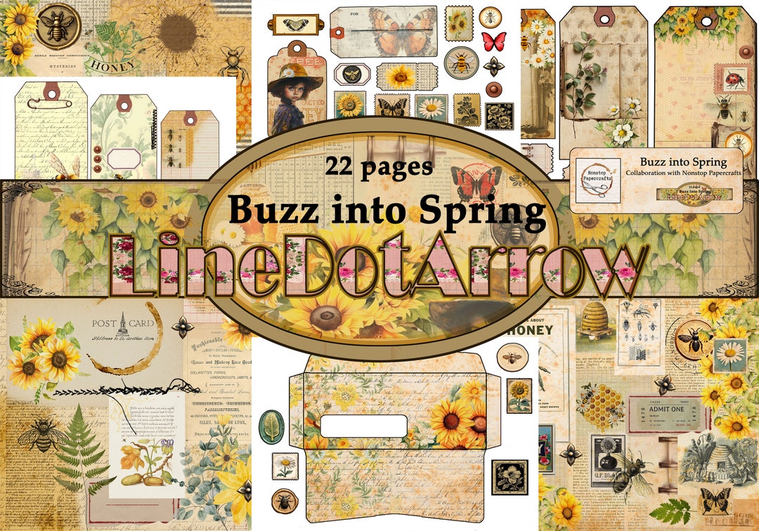Buzz Into Spring Journal Kit-digital Download-22 Pages - Etsy