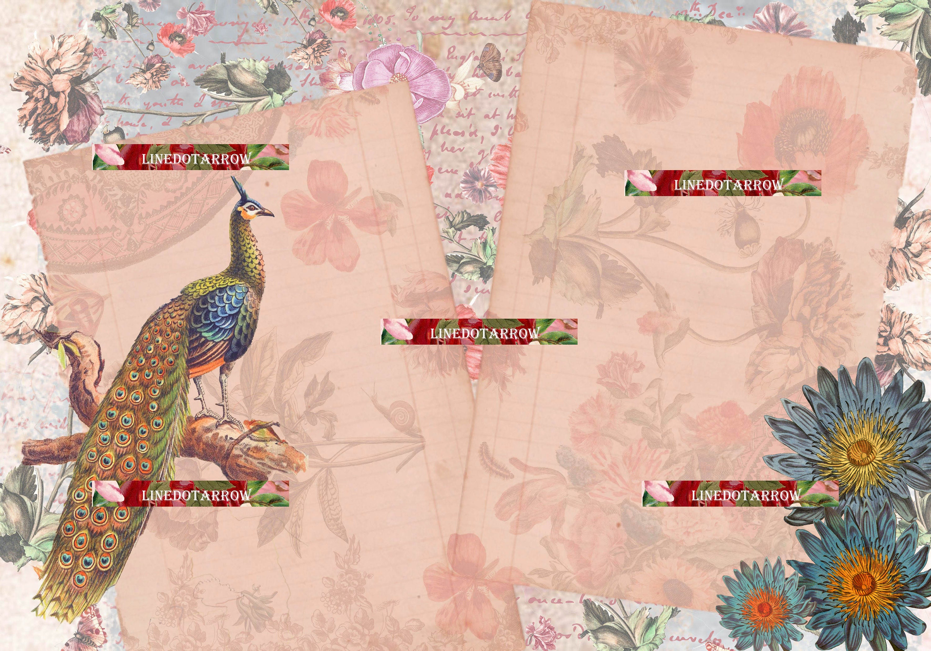 Gilded Tapestry/junk Journal Kit-digital Download-8 Pages - Etsy