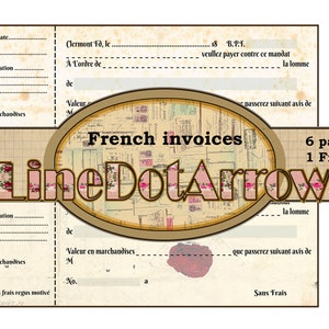 French Invoices Mini Kit- 6 Pages and 1 Freebie/digital Download - Etsy