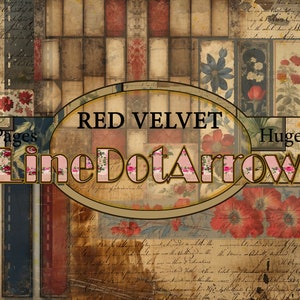 Red Velvet Journal Kit-digital Download-25 Pages - Etsy