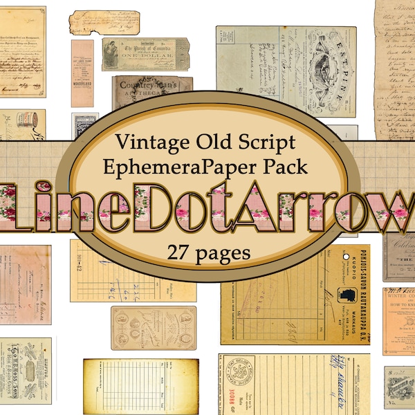 Vintage Paper - Etsy