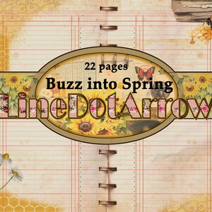 Buzz Into Spring Journal Kit-digital Download-22 Pages - Etsy