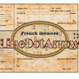 French Invoices Mini Kit- 6 Pages and 1 Freebie/digital Download - Etsy