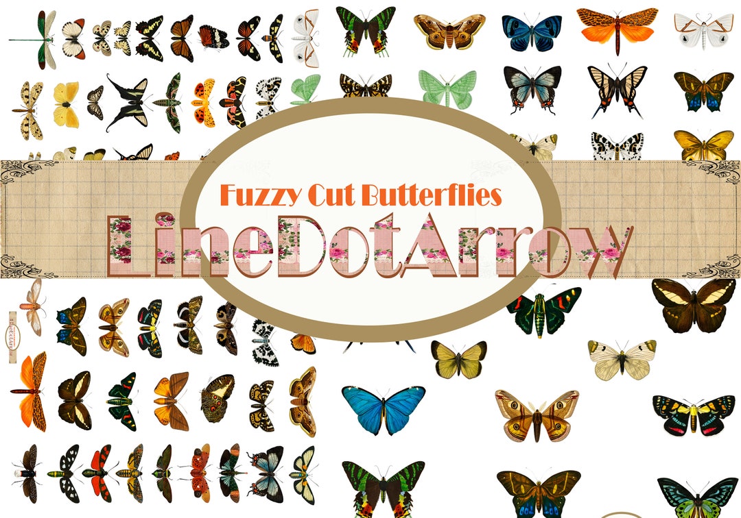 Fuzzy Cut Butterflies - Etsy
