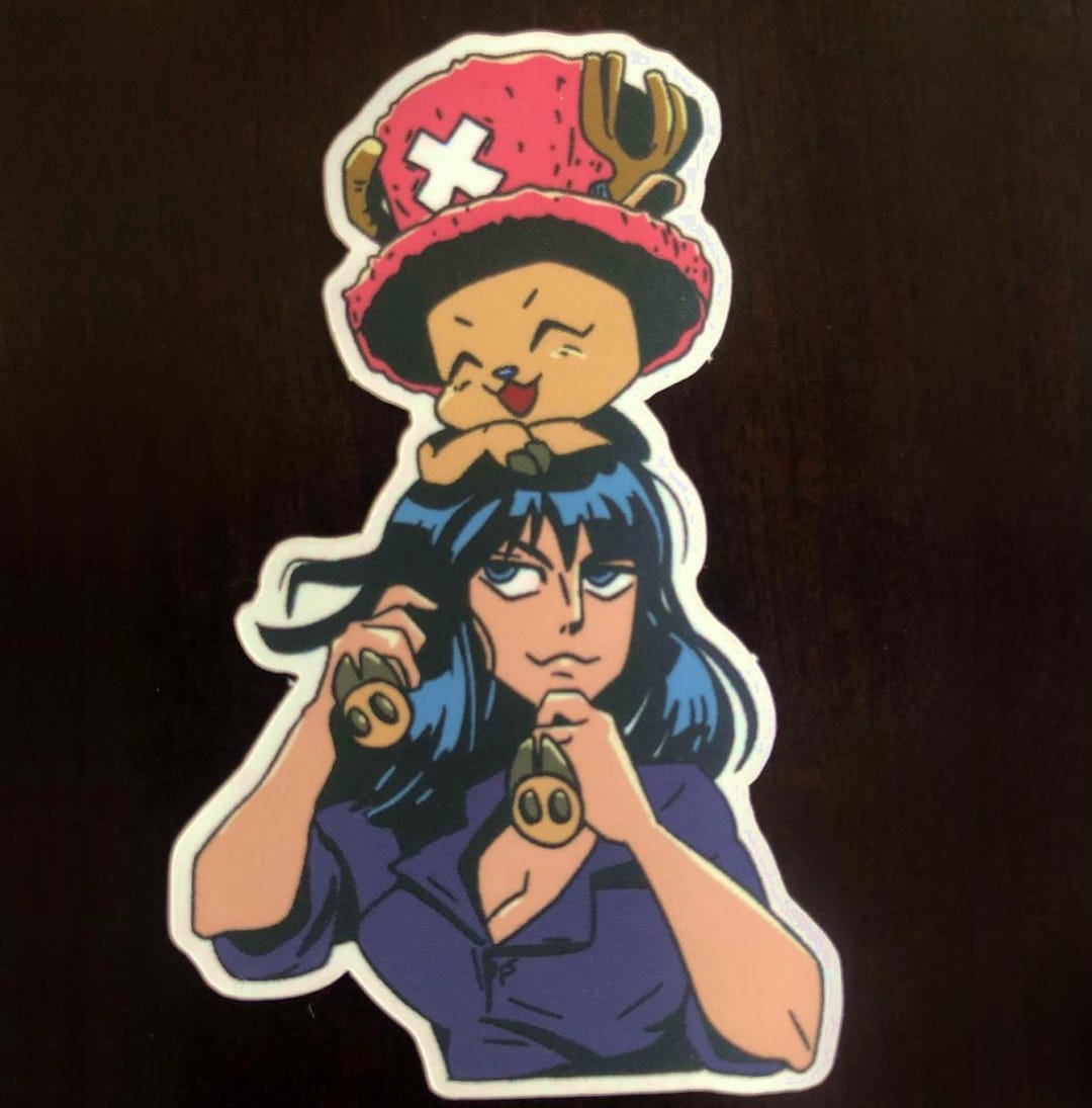 Chopper and Robin One Piece Inspired Sticker - Etsy