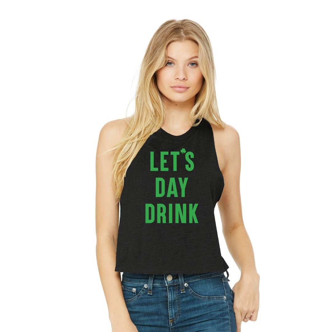 Let’s Day Drink Crop Tank Top, Day Drinking, Chemise de brunch ...