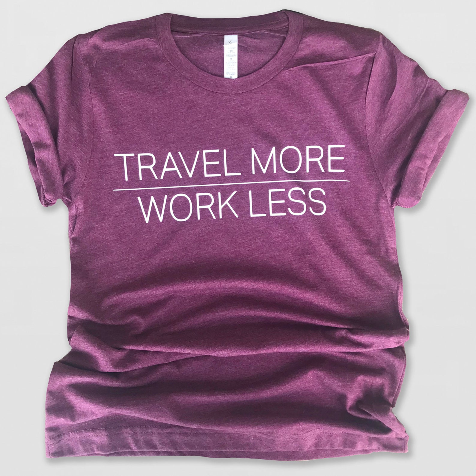 Travel More Work Less Vacay Mode Travel T-shirt Workless - Etsy