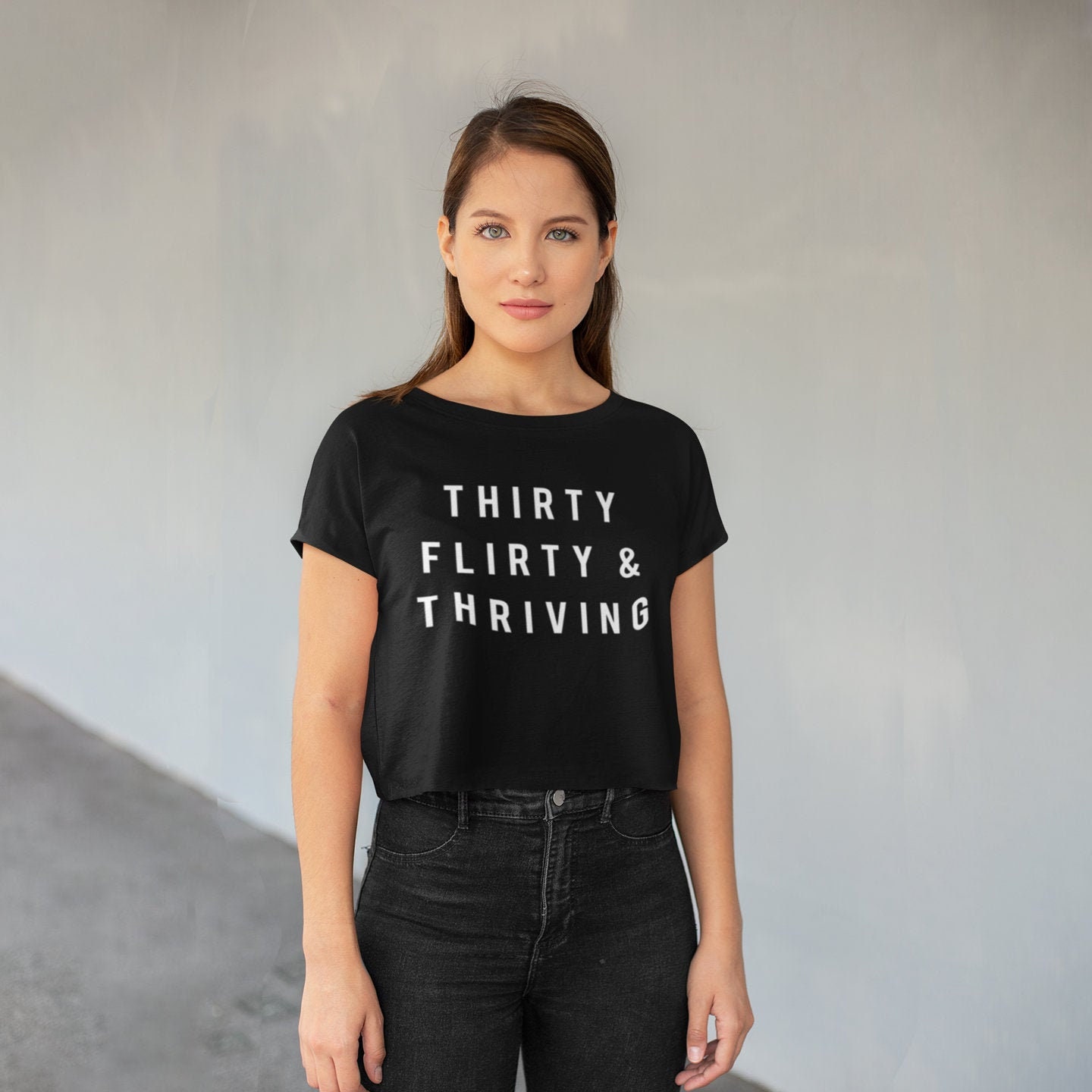 Thirty Flirty and Thriving Crop, Thirty AF, 30 Flirty Thriving Shirt ...