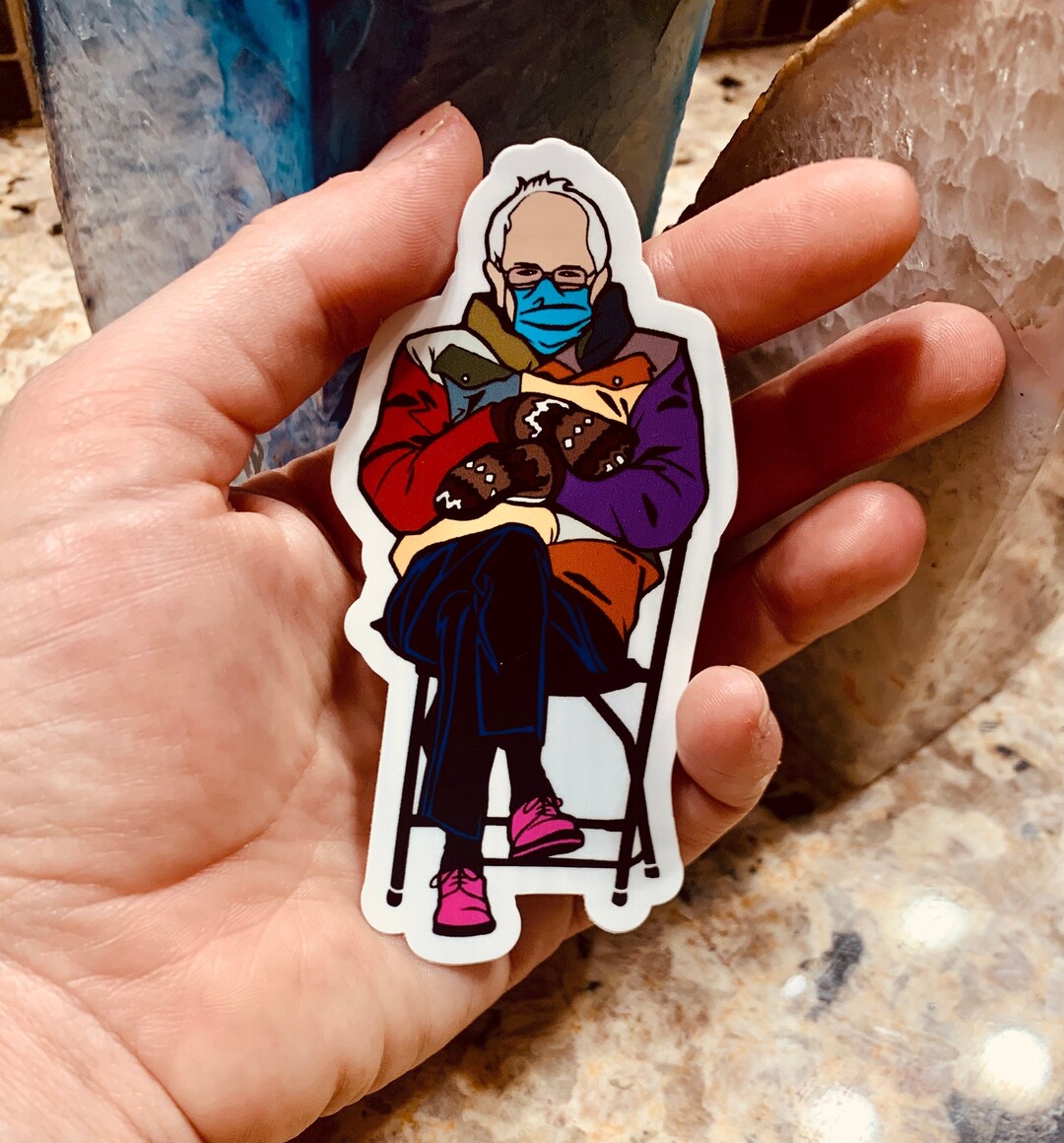 Bernie Sanders Sticker, Bernie Sticker, Bernie Mittens, Feel the Burn ...