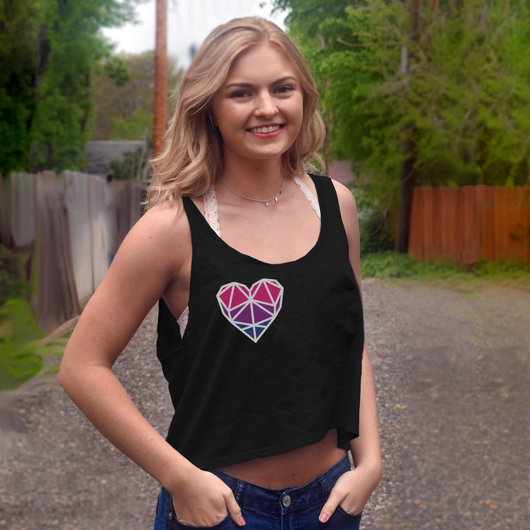 Bisexual Tank, Bi Pride Tank Top, Bisexual Crop Top, Bisexual Flag ...