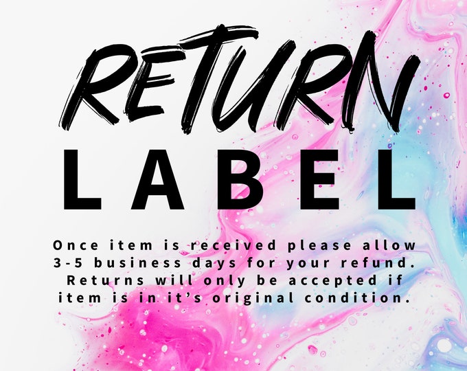 Return Label - Etsy