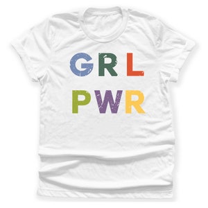 Crop Girl Power Shirt | GRL PWR Shirt | Trending T-shirts | Feminist Shirt | Equal Rights Shirt ...