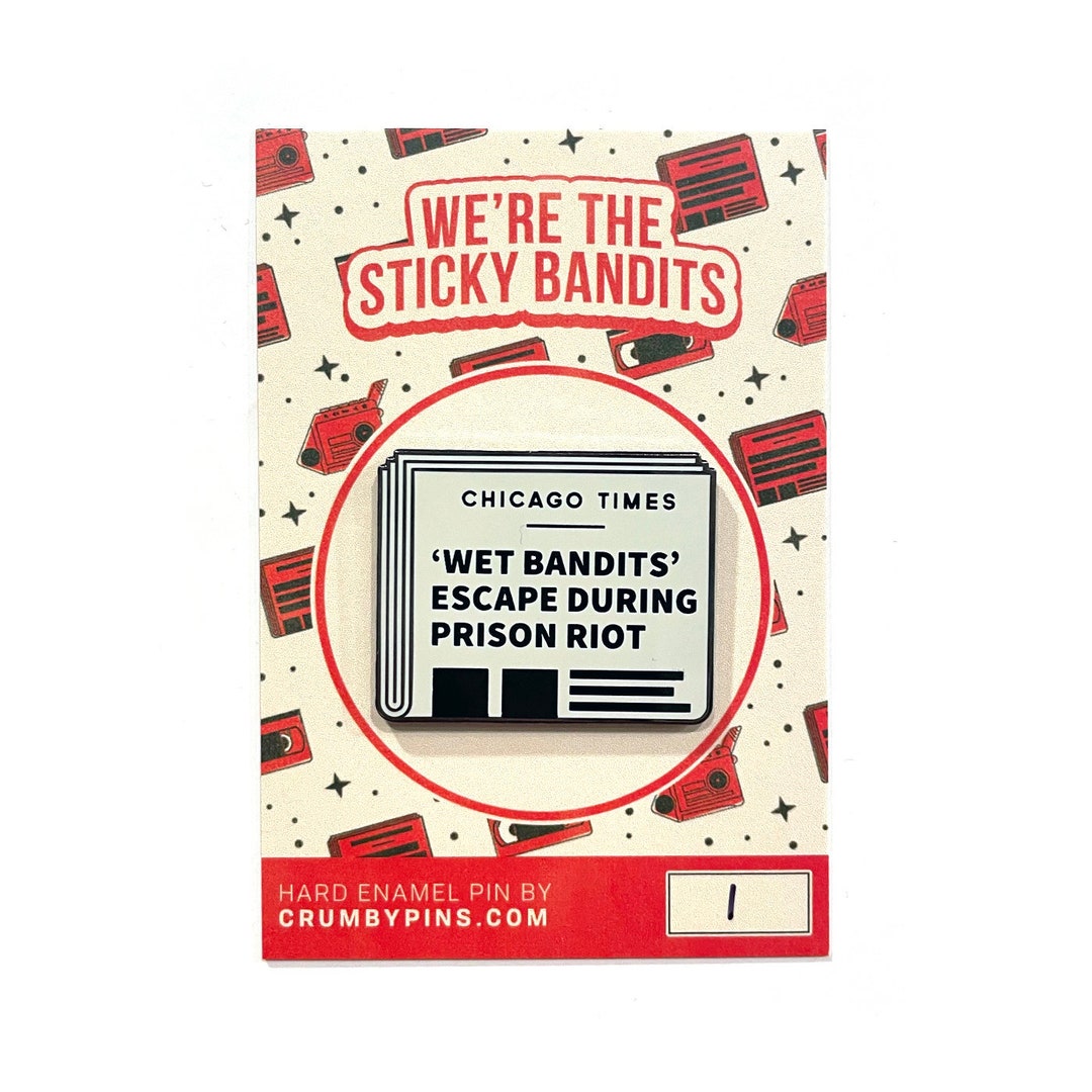 Wet Bandits Newspaper - Hard Enamel Pin Inspired by Home Alone - Etsy