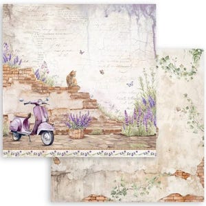 Stamperia Lavender 12x12 Paper Pad, Stamperia Romantic Collection ...