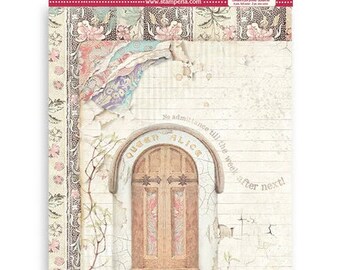 Stamperia Alice Chipboard Adhesive Die Cuts Alice Through - Etsy