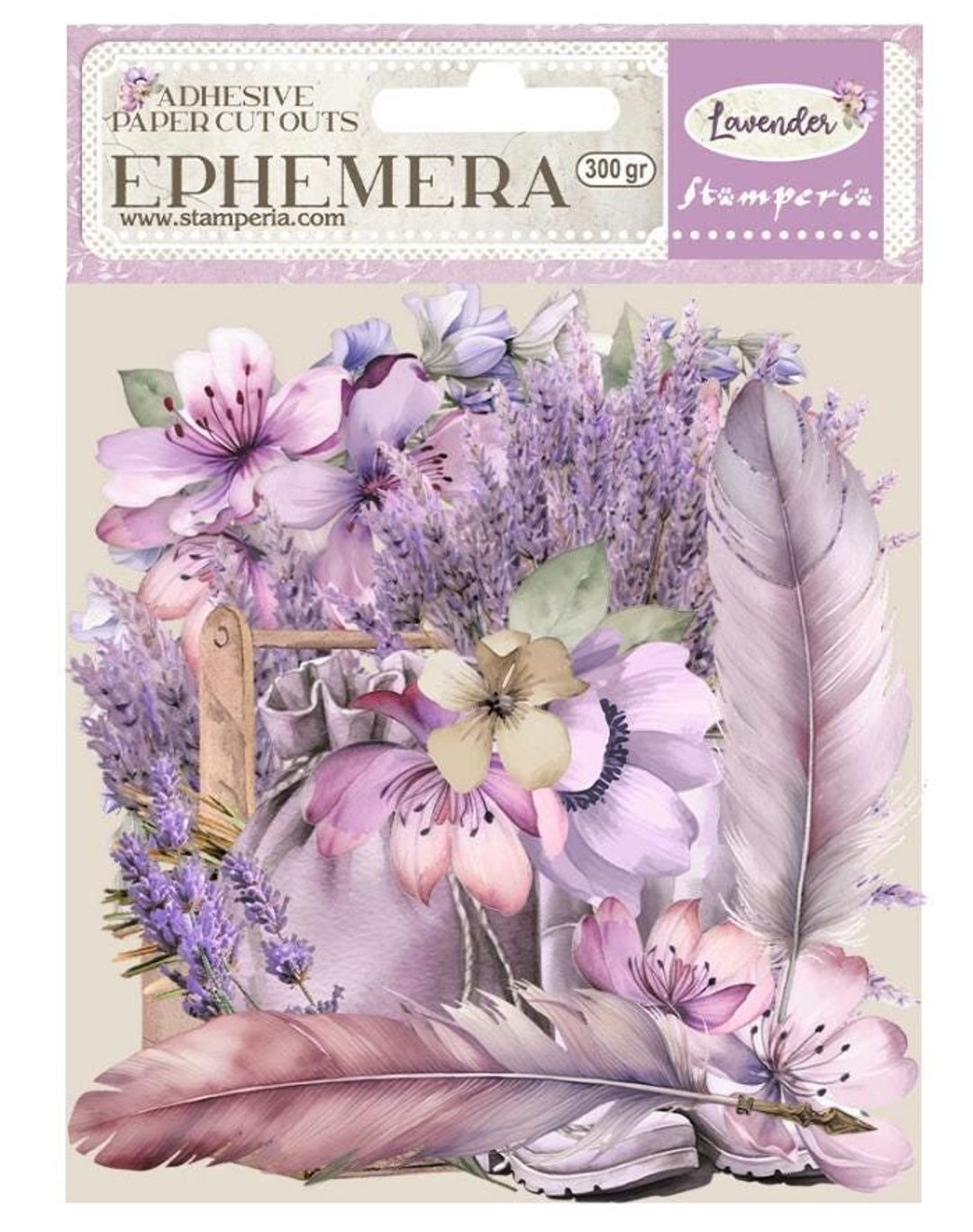 Stamperia Lavender Ephemera, DFLCT48, Stamperia Romantc Collection ...