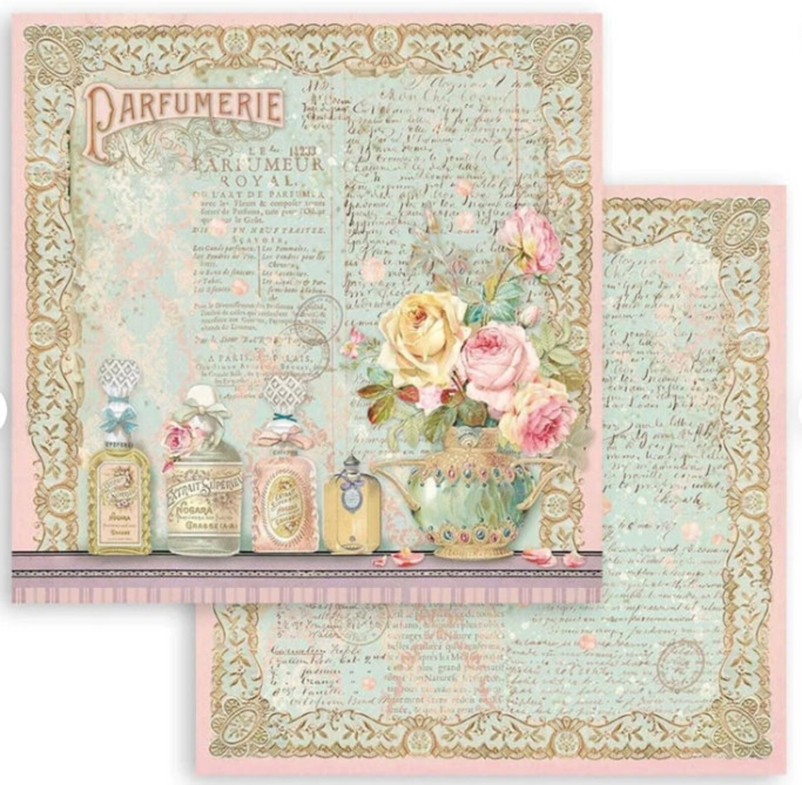 Stamperia Rose Parfum 12x12 Paper Pad Stamperia Rose Parfum - Etsy