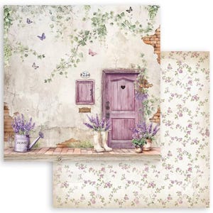 Stamperia Lavender 12x12 Paper Pad, Stamperia Romantic Collection ...