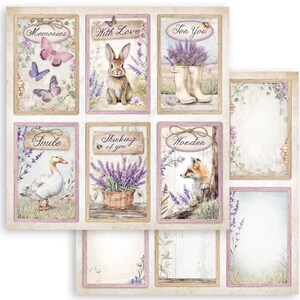 Stamperia Lavender 12x12 Paper Pad, Stamperia Romantic Collection ...
