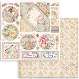 Stamperia Rose Parfum 12x12 Paper Pad, Stamperia Rose Parfum Collection ...