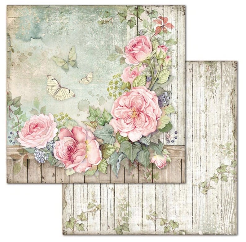 Stamperia House of Roses 12x12 Paper Pad Stamperia House of - Etsy