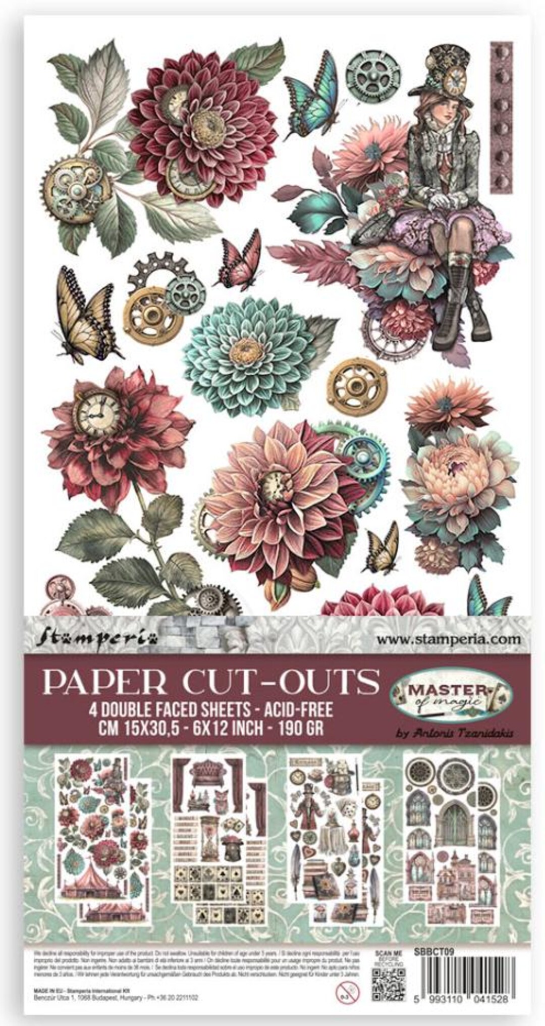 Stamperia Master of Magic Ephemera, Paper Cut Outs, Ephemera ...