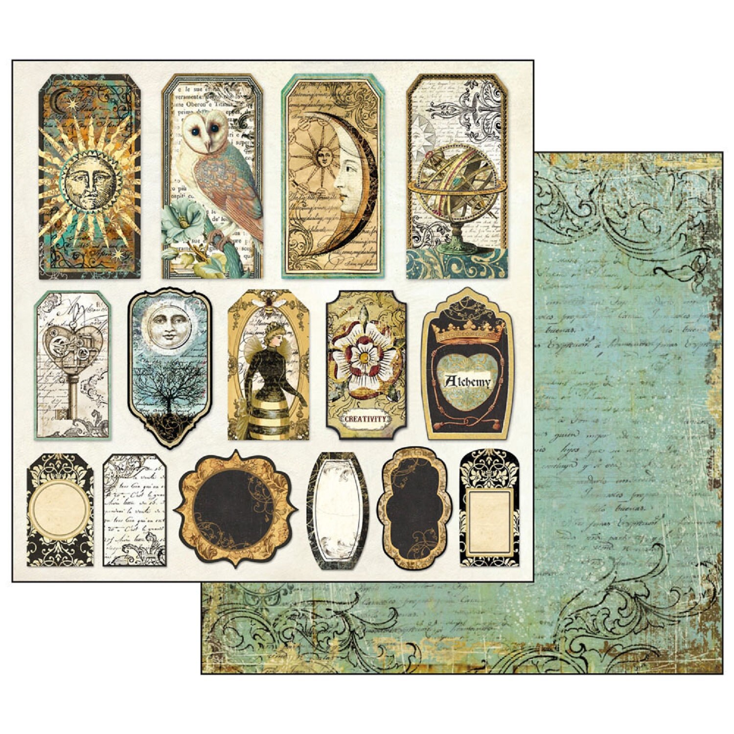 Stamperia Alchemy 12x12 Paper Pad | Etsy