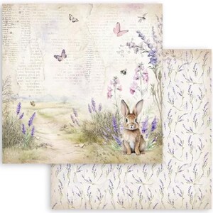 Stamperia Lavender 12x12 Paper Pad, Stamperia Romantic Collection ...