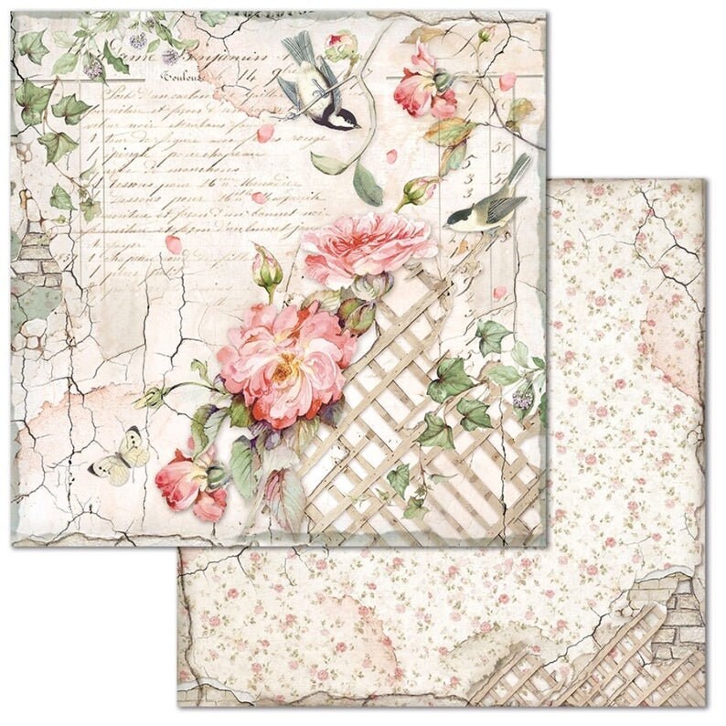 Stamperia House of Roses 12x12 Paper Pad Stamperia House of - Etsy