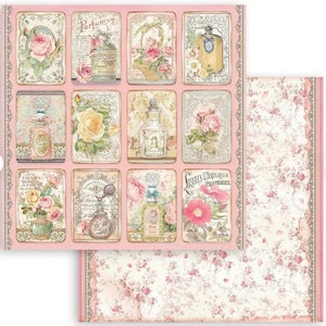 Stamperia Rose Parfum 12x12 Paper Pad, Stamperia Rose Parfum Collection ...