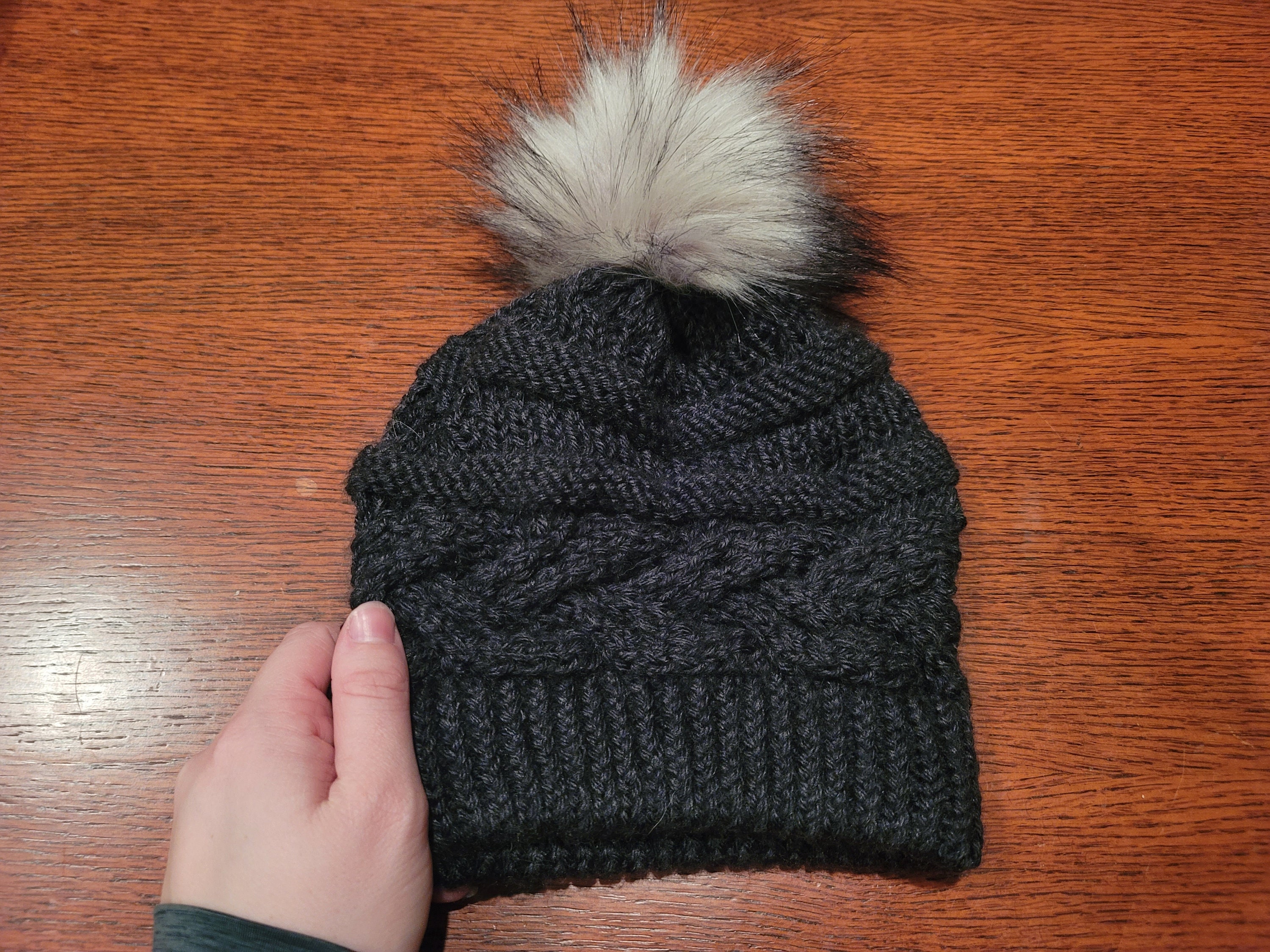 KNIT BEANIE PATTERN the Horizontal Braid Beanie Hat Messy Bun Women ...
