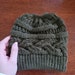 KNIT BEANIE PATTERN the Horizontal Braid Beanie Hat Messy Bun Women ...