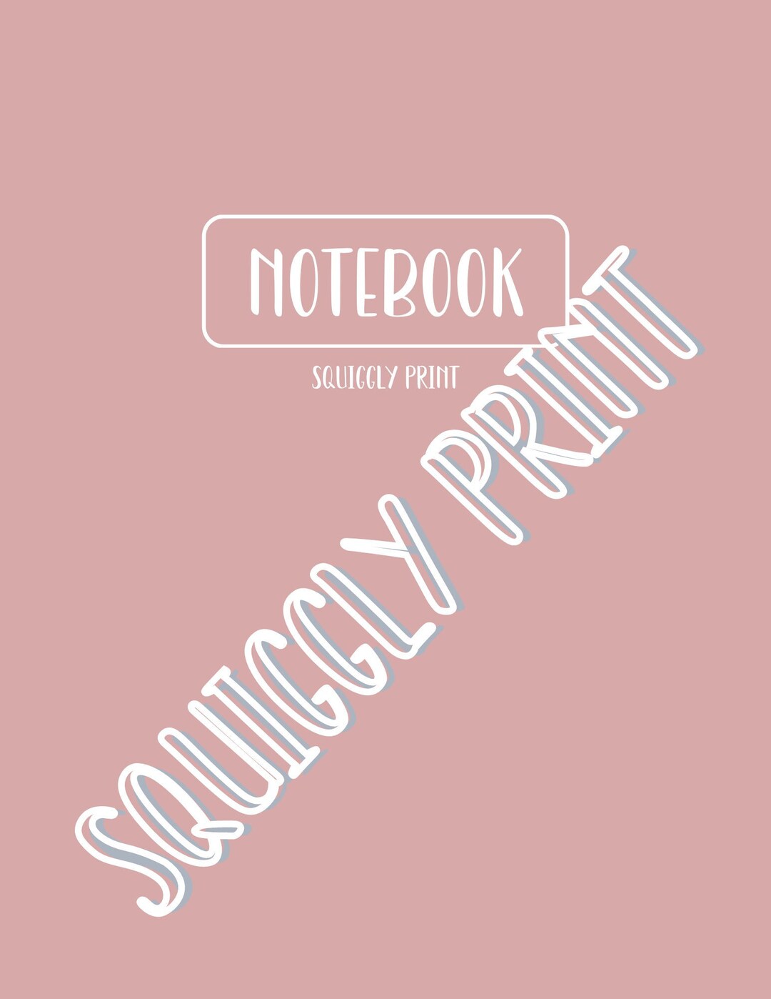 Minimalist Dusty Pink Academic Cornell Notebook - Etsy