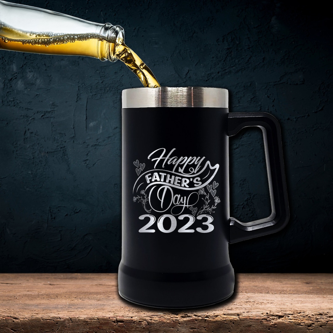 Personalized 24 Oz Beer Mug, Beer Stein, Stainless Steel, Vacuum ...