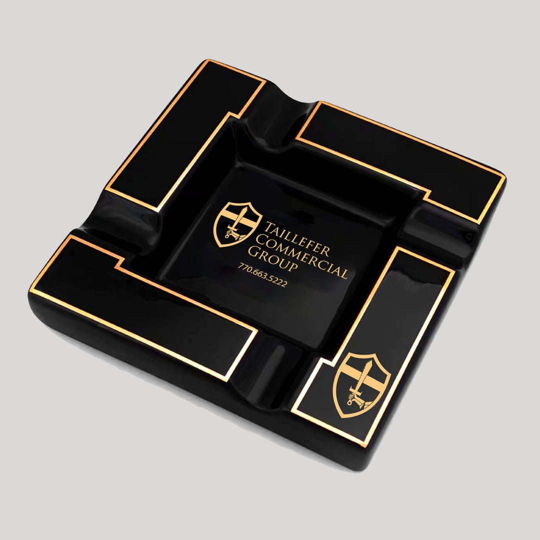 Customizable Ceramic 4 Cigar Ashtray - Ideal Gifts for Men, Grandfather ...