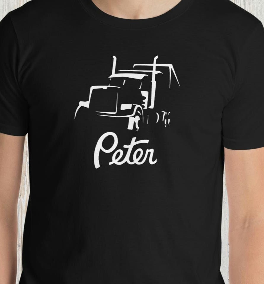 18 Wheeler Peter Bilt Semi Truck Shirt for Truck Drivers Who Love OTR ...