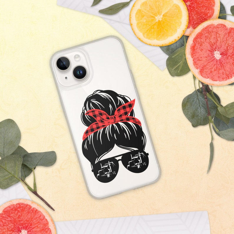 Trucking Woman Trucker Mom Truck Driver Wife Clear Case for - Etsy