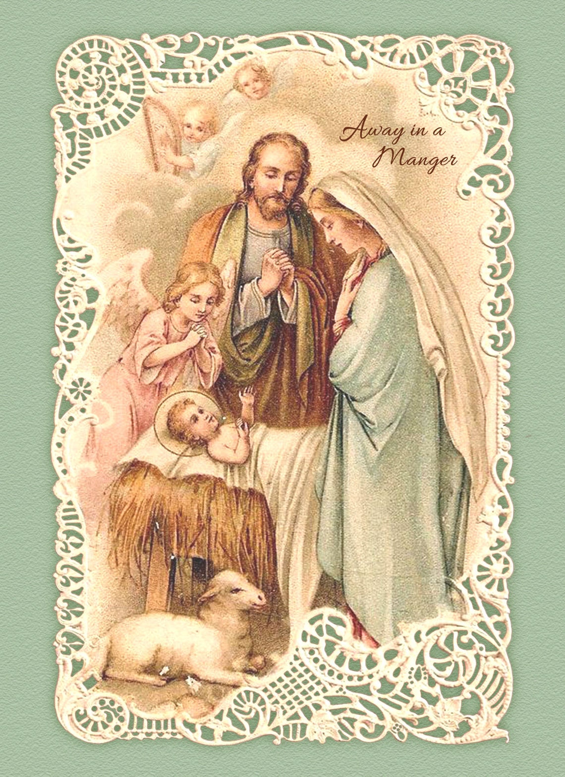 CHRISTMAS SPECIAL 5 Christmas Cards with 5 Envelopes Holy | Etsy