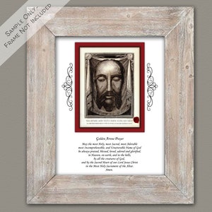 HOLY FACE Image & Golden Arrow Prayer - 8 X 10 Print, Full Color ...