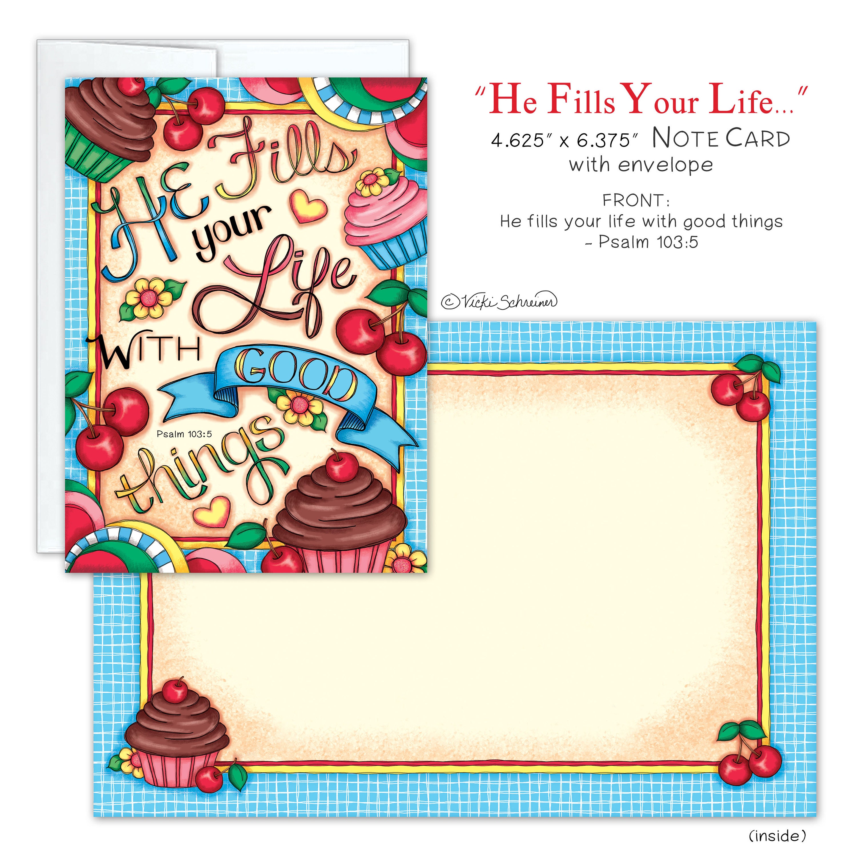 6 BIBLE VERSE NOTECARDS Variety Pack With 6 Envelopes Full | Etsy