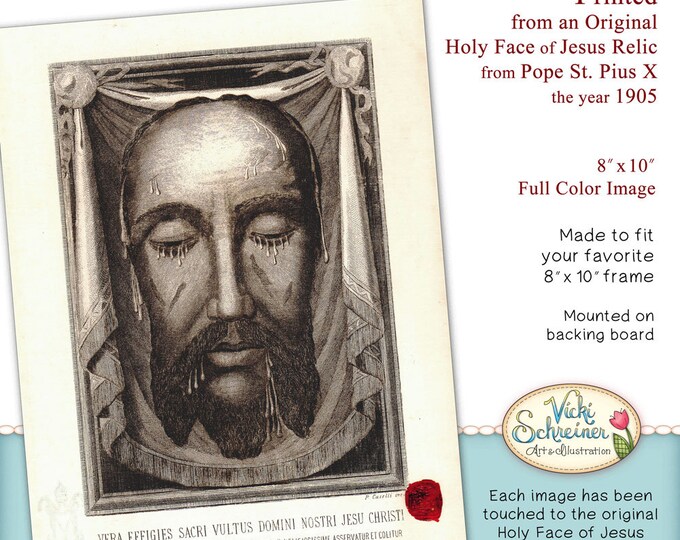 HOLY FACE of Jesus - 8 X 10 Print, Full Color, Unframed, Printed From ...