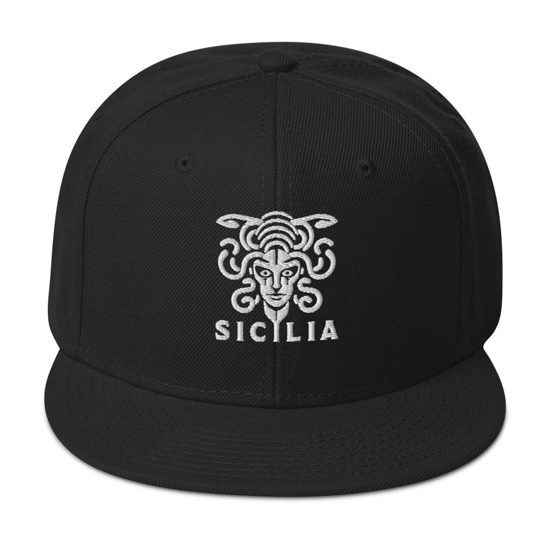 Sicilia Medusa Snap Back Cap - Etsy