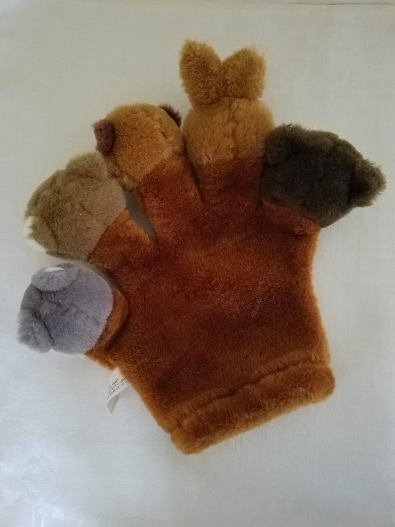 Animal Finger Puppet Glove: Plush Storytelling Toy - Etsy