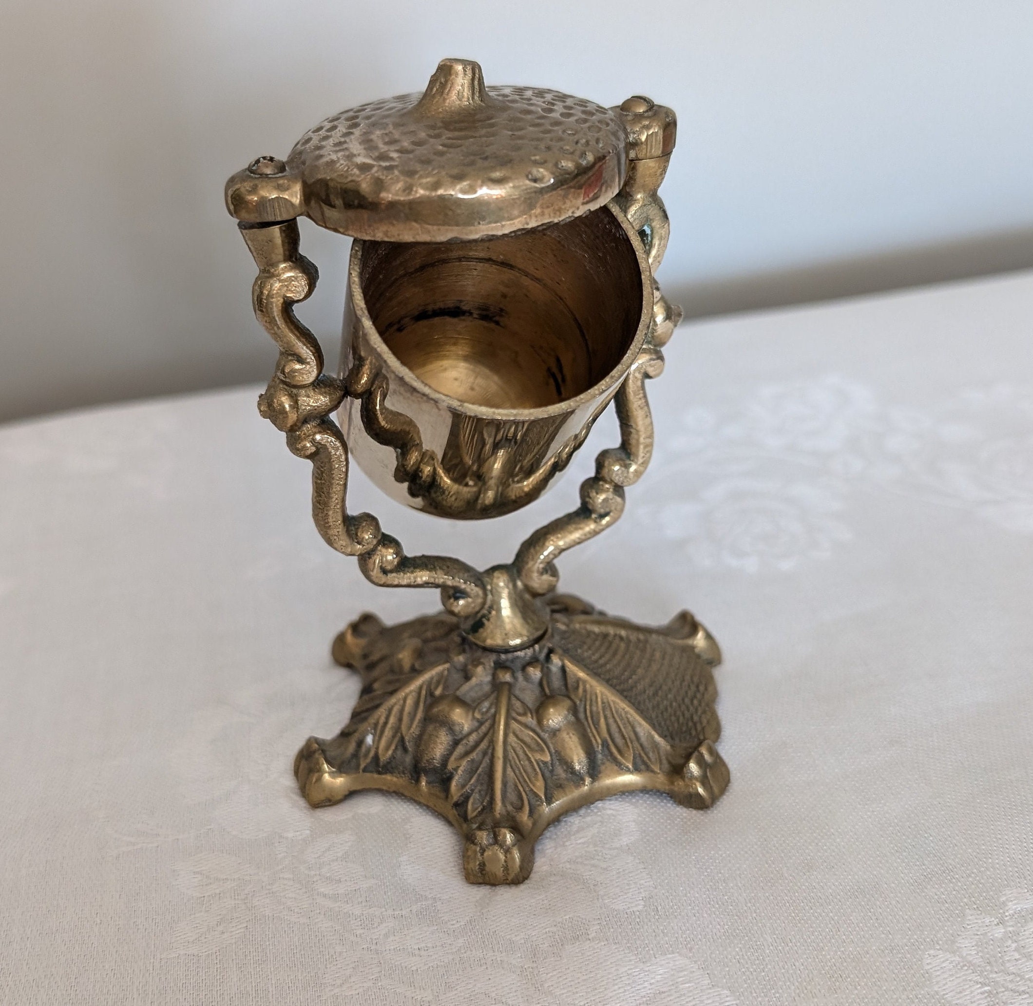 Antique Mid-19th Century Acorn Match Safe, Victorian Match Holder ...